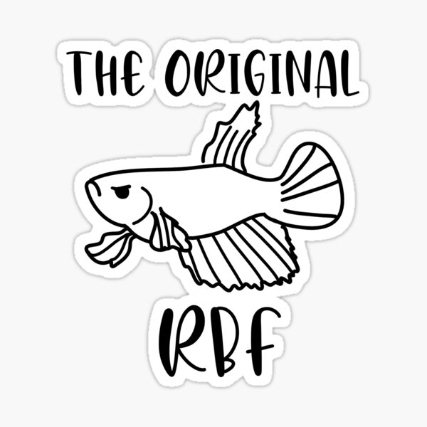 "The original RBF" Sticker by Iyuda | Redbubble