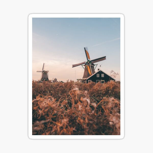 "Holland Windmill (Dutch windmills near Amsterdam) at Zaanse Schans ...