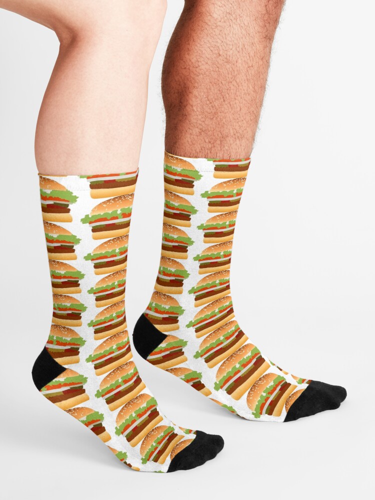 "Burger King Whopper" Socks by ArtsyJulez | Redbubble