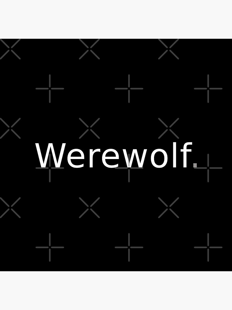 "Werewolf. lettering iconic" Photographic Print by fantasy-bubble ...
