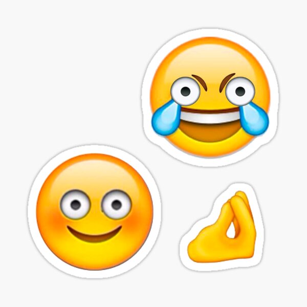 "Hysterical emojis (twitter)" Sticker by Jaraya | Redbubble