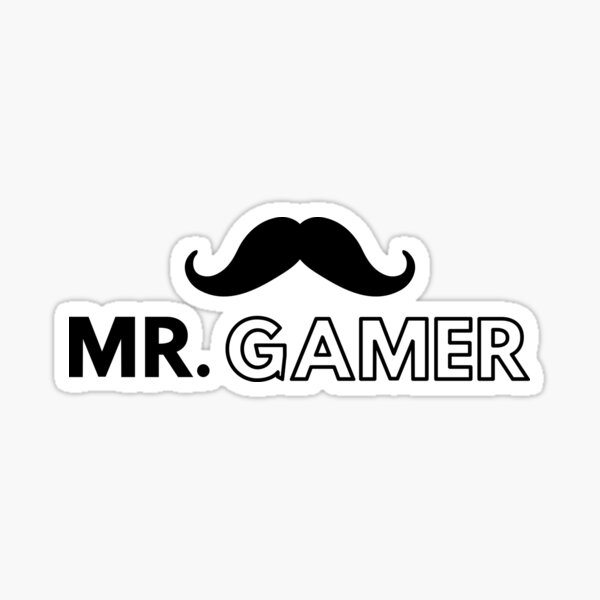"Mr. Gamer" Sticker for Sale by thelenart | Redbubble