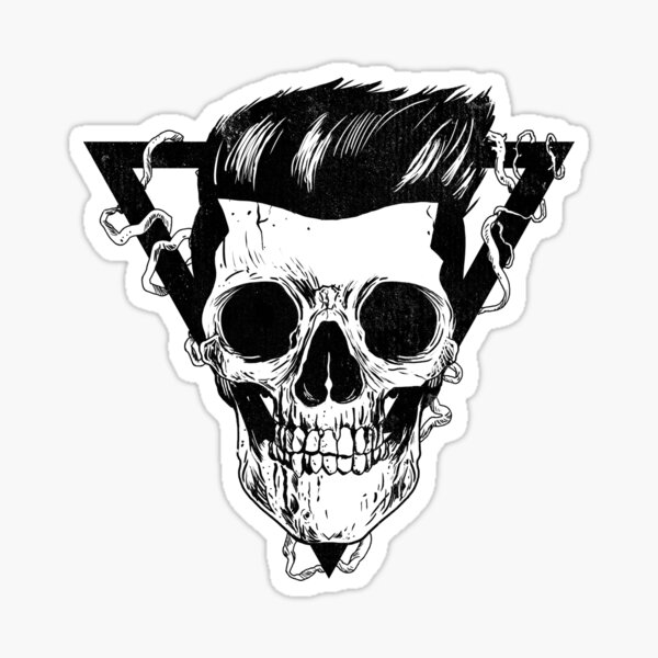 "Skull Weekend Hipster" Sticker by redjaygraphics | Redbubble