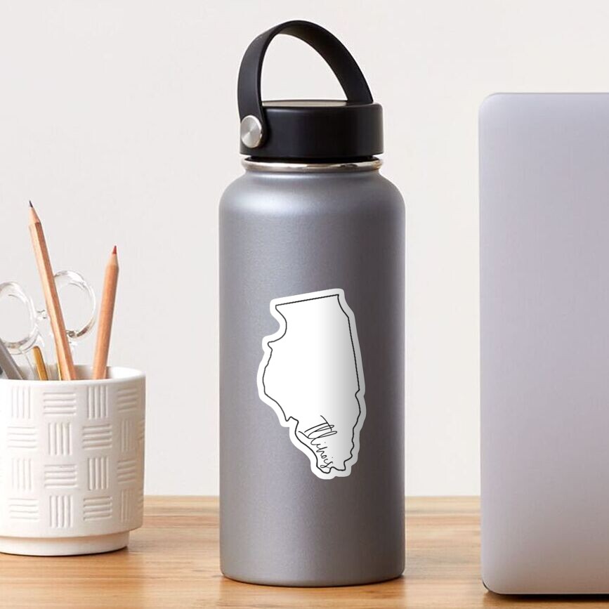 Illinois Cursive State Outline Sticker By Cydneyabel Redbubble illinois-cursive-state-outline-sticker-by-cydneyabel-redbubble