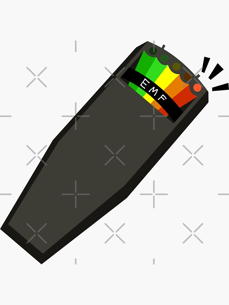 "EMF meter" Sticker for Sale by genalatorre | Redbubble