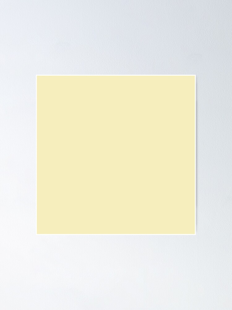 "Pale Yellow Solid Color Collection" Poster for Sale by fineearth ...