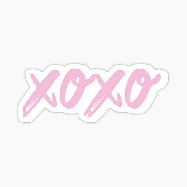 "xoxo" Sticker by hannalwillans | Redbubble