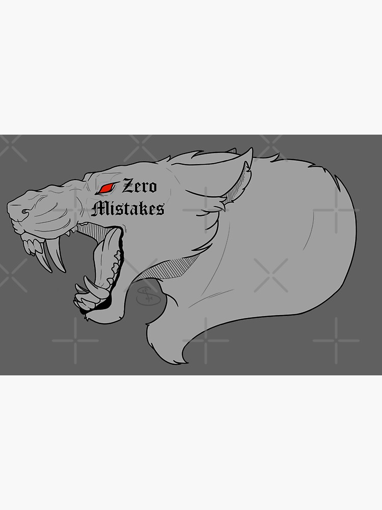 "Zero Mistakes " Sticker for Sale by sefolie | Redbubble