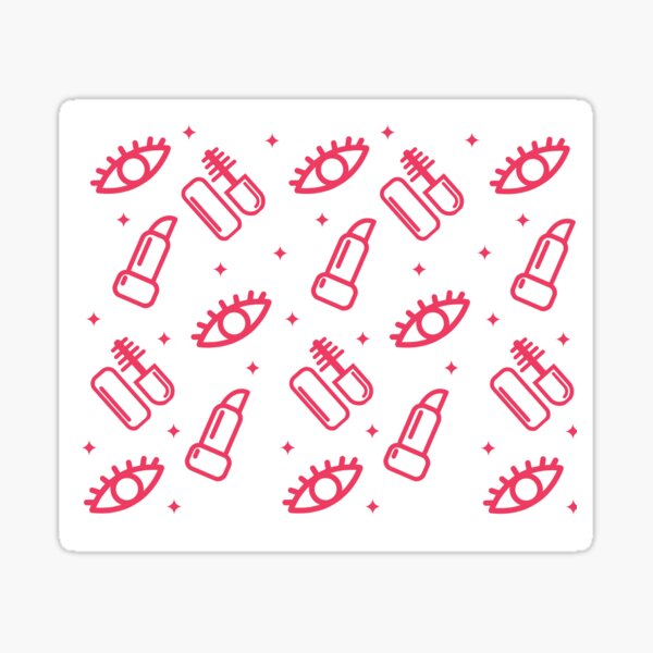 "Pink Make Up" Sticker for Sale by elegault02 | Redbubble