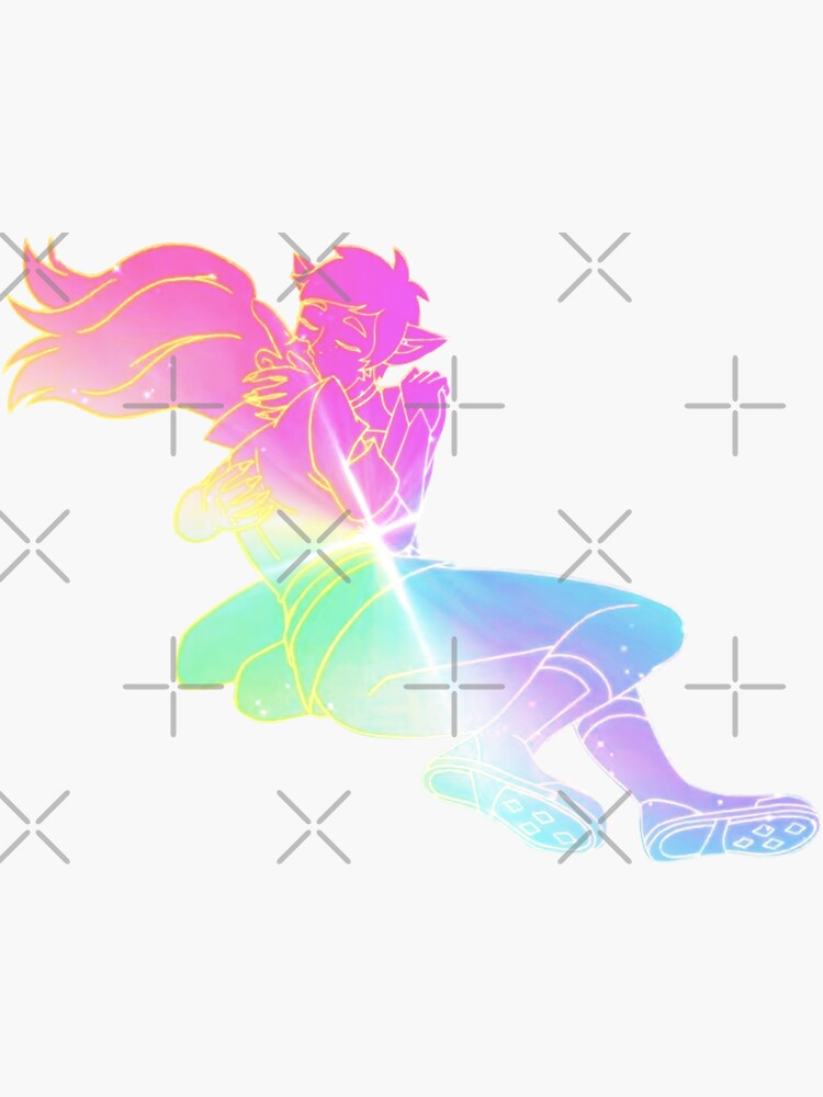 "Catradora Kiss Rainbow She-Ra and the Princesses of Power" Sticker for ...