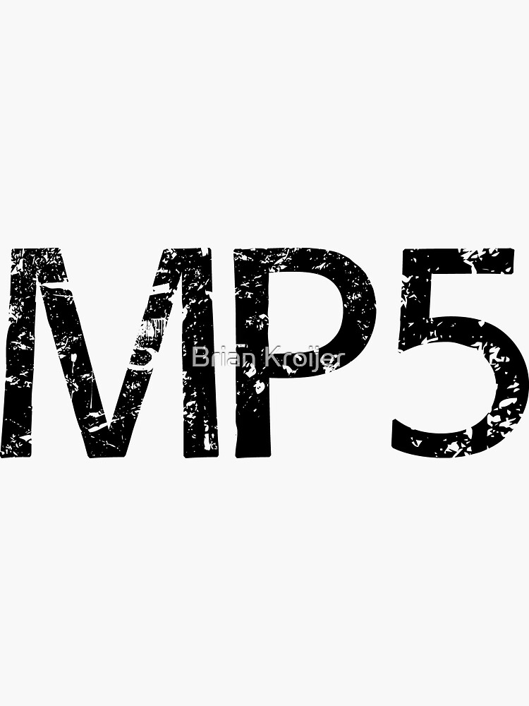 "MP5" Sticker by bkroijer | Redbubble