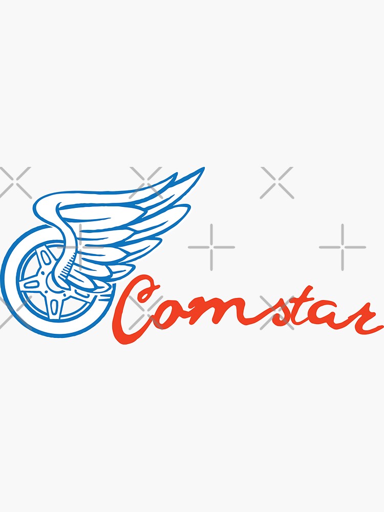 "ComStar Wheels 1977" Sticker for Sale by vintageracer | Redbubble