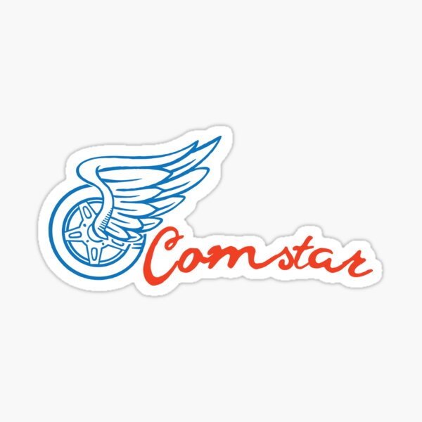 "ComStar Wheels 1977" Sticker for Sale by vintageracer | Redbubble
