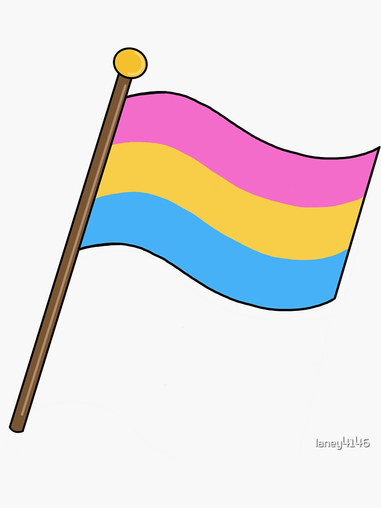 "Pan Flag" Sticker by laney4146 | Redbubble