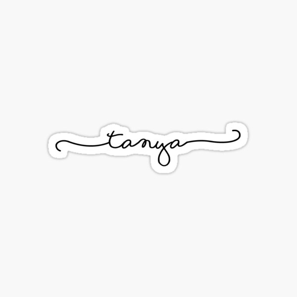 "TANYA" Sticker by Giada | Redbubble