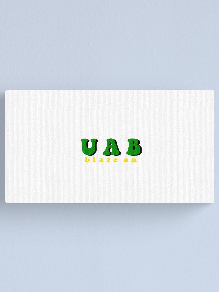 "uab" Canvas Print for Sale by astros45 | Redbubble