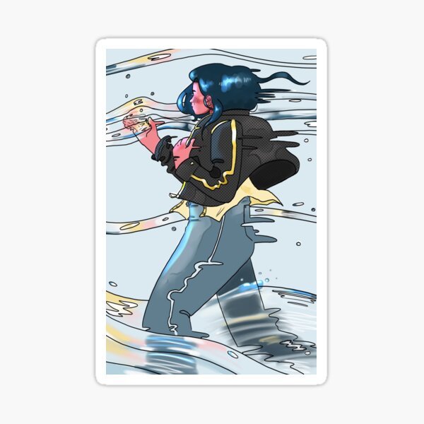 "Ocean Girl" Sticker for Sale by Isabubble | Redbubble