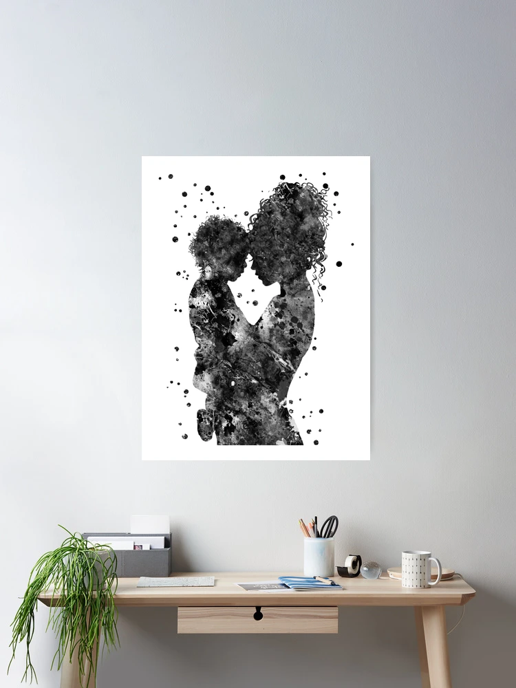 Mütter Lieben Kunst Mutter Tochter Liebe“ 100x75 Cm Acryl Auf