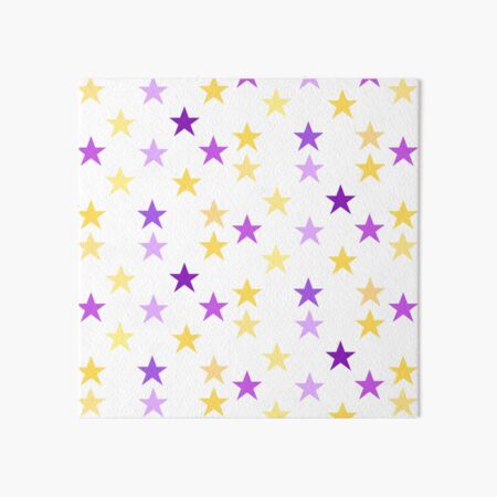 "Purple and Gold Star Pack" Art Board Print by adelaideb1 | Redbubble