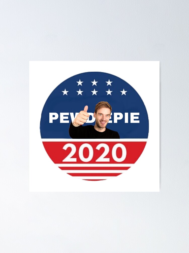 "Pewdiepie 2020 Sticker" Poster by Yellowdaisi | Redbubble