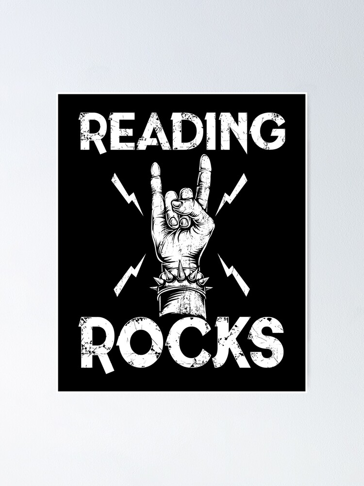 "reading rocks" Poster by Darrendeans1 | Redbubble