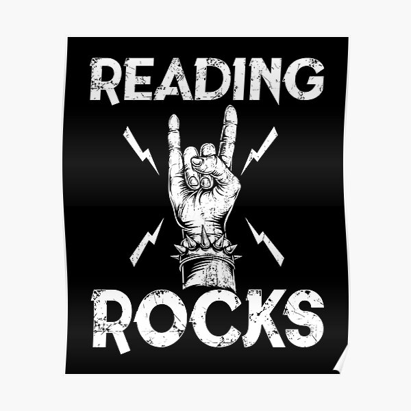 "reading rocks" Poster by Darrendeans1 | Redbubble