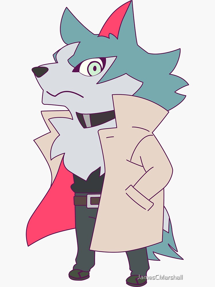 Pegatina «BNA wolf Shirou» de JamesCMarshall | Redbubble