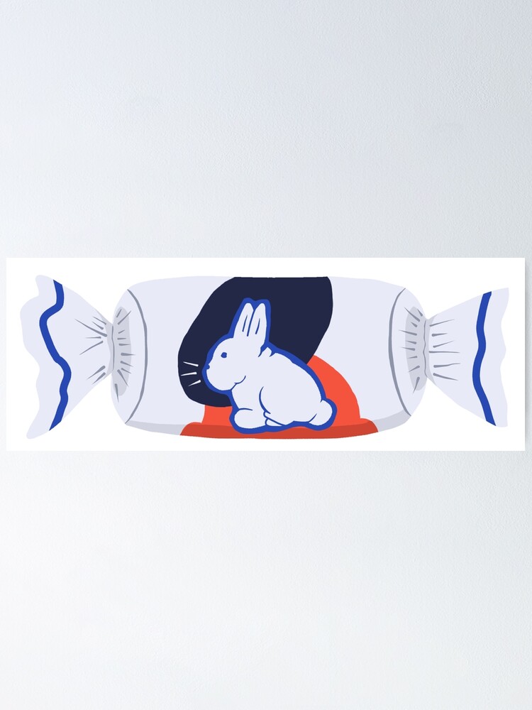 "White Rabbit Candy" Poster by usagi-stickers | Redbubble