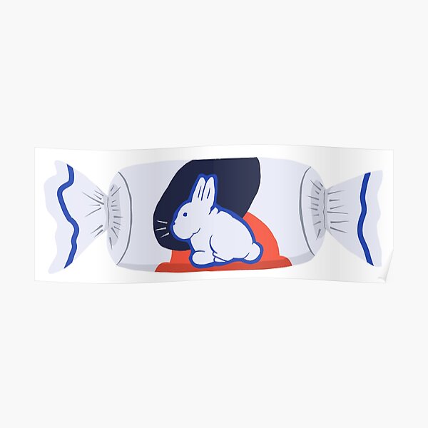 "White Rabbit Candy" Poster by usagi-stickers | Redbubble