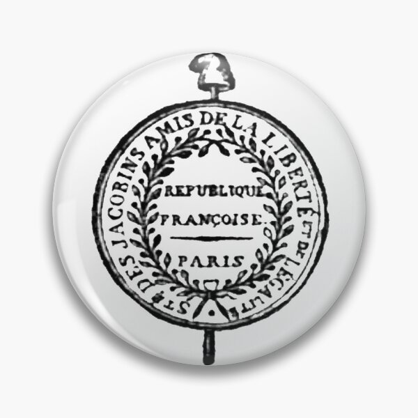 "Jacobin club sticker" Pin for Sale by cimourdain | Redbubble