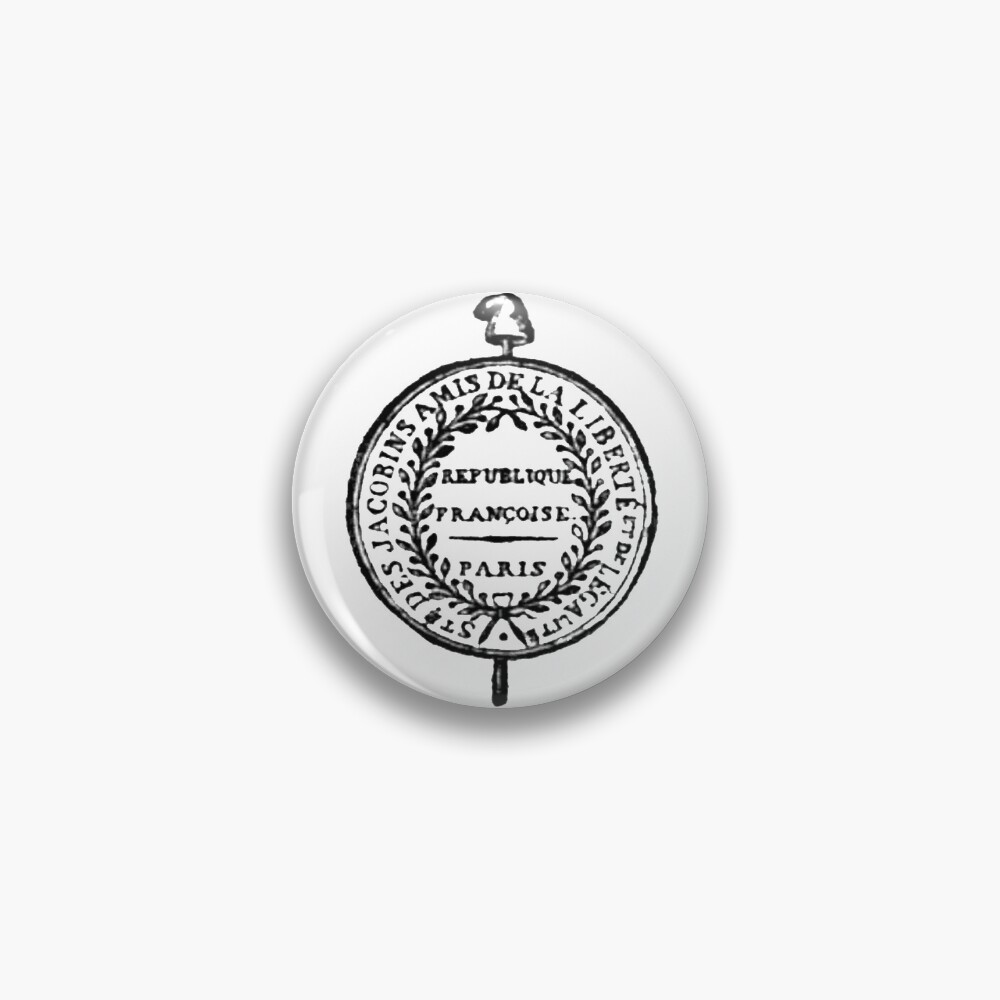 "Jacobin club sticker" Pin for Sale by cimourdain | Redbubble