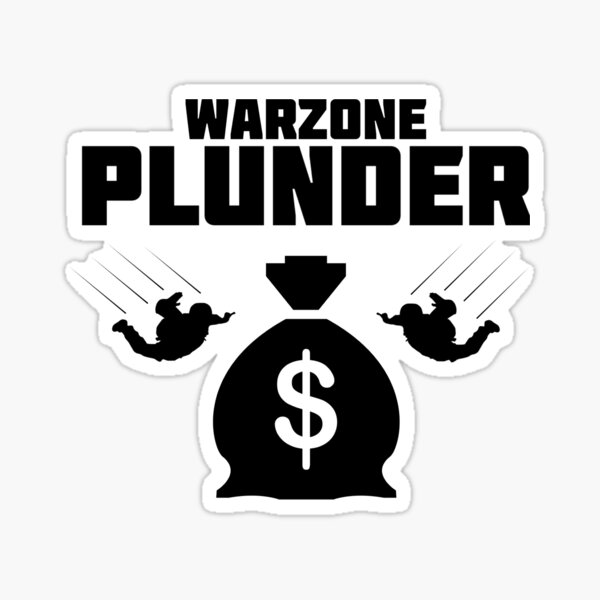 "Warzone Plunder" Sticker for Sale by DragonGFX | Redbubble
