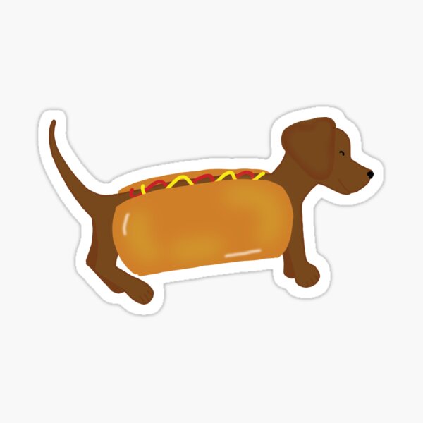 "Hot Diggity Dog" Sticker for Sale by AlannahRose | Redbubble