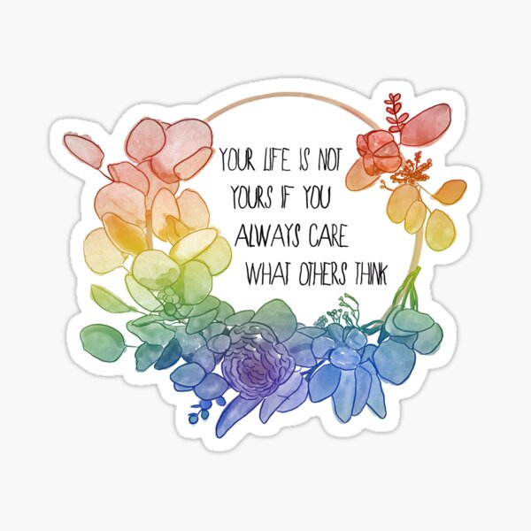"Gay pride watercolour (Subtle LGBT flag colours)" Sticker for Sale by ...