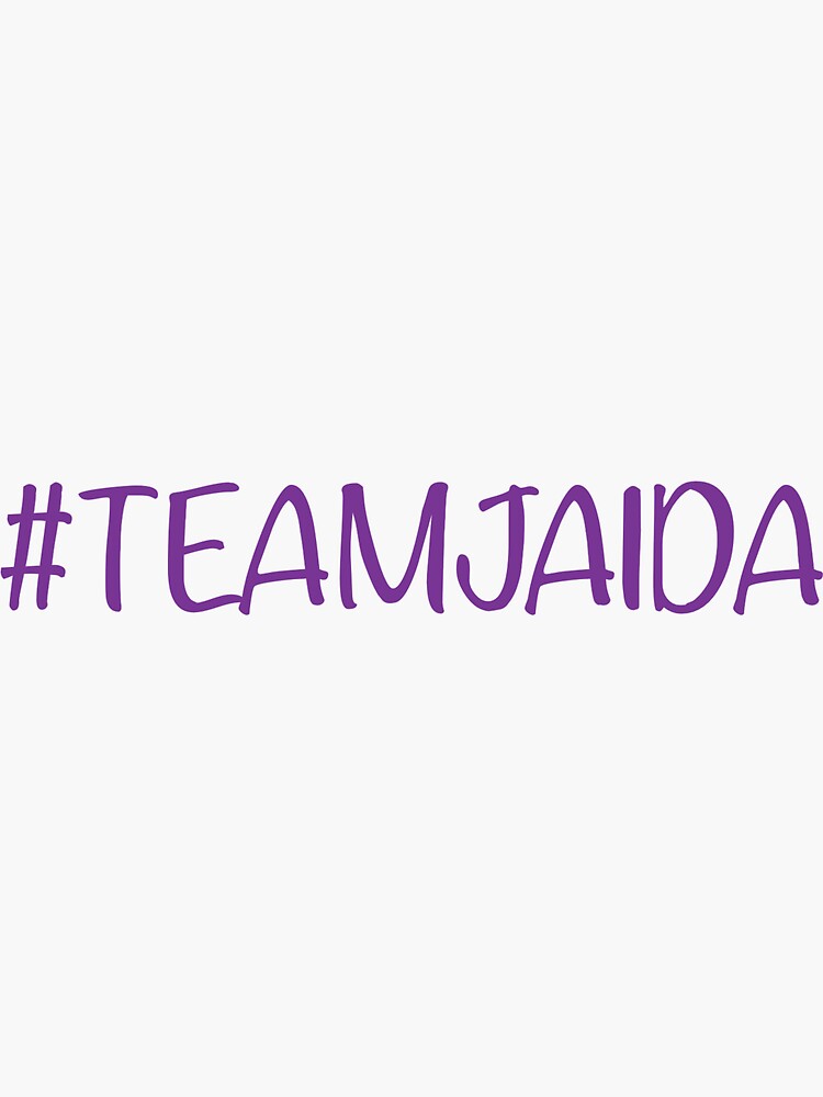 "Team Jaida" Sticker for Sale by alysonolesak | Redbubble