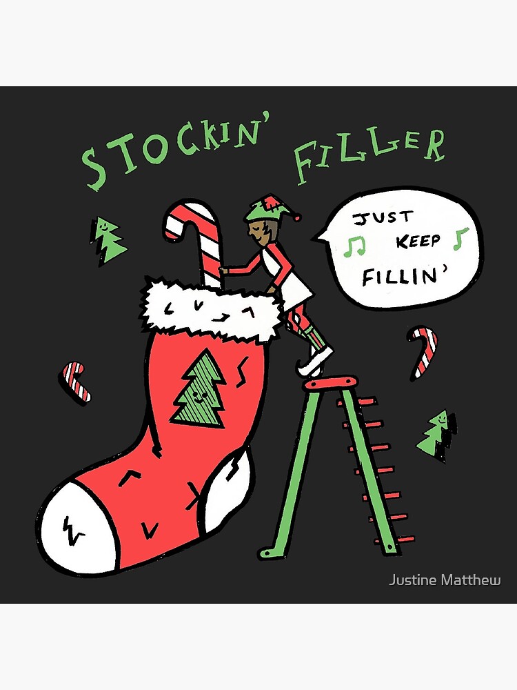"Stockin' Filler" Poster for Sale by RedPandonite | Redbubble