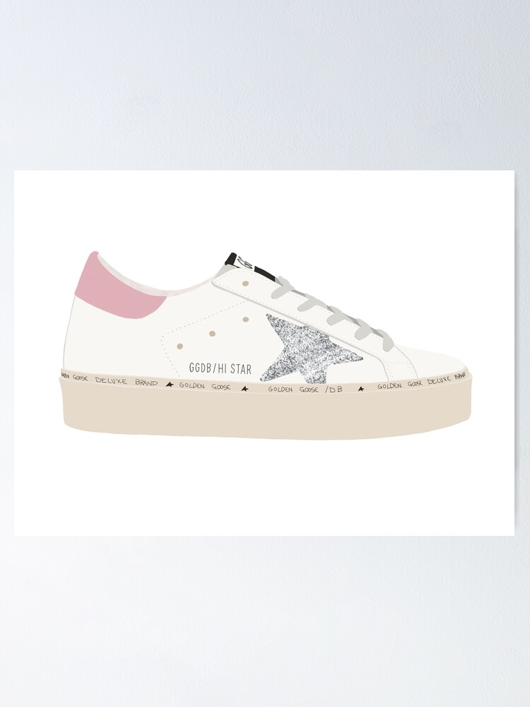 "golden goose sneaker" Poster for Sale by lizziesumner | Redbubble