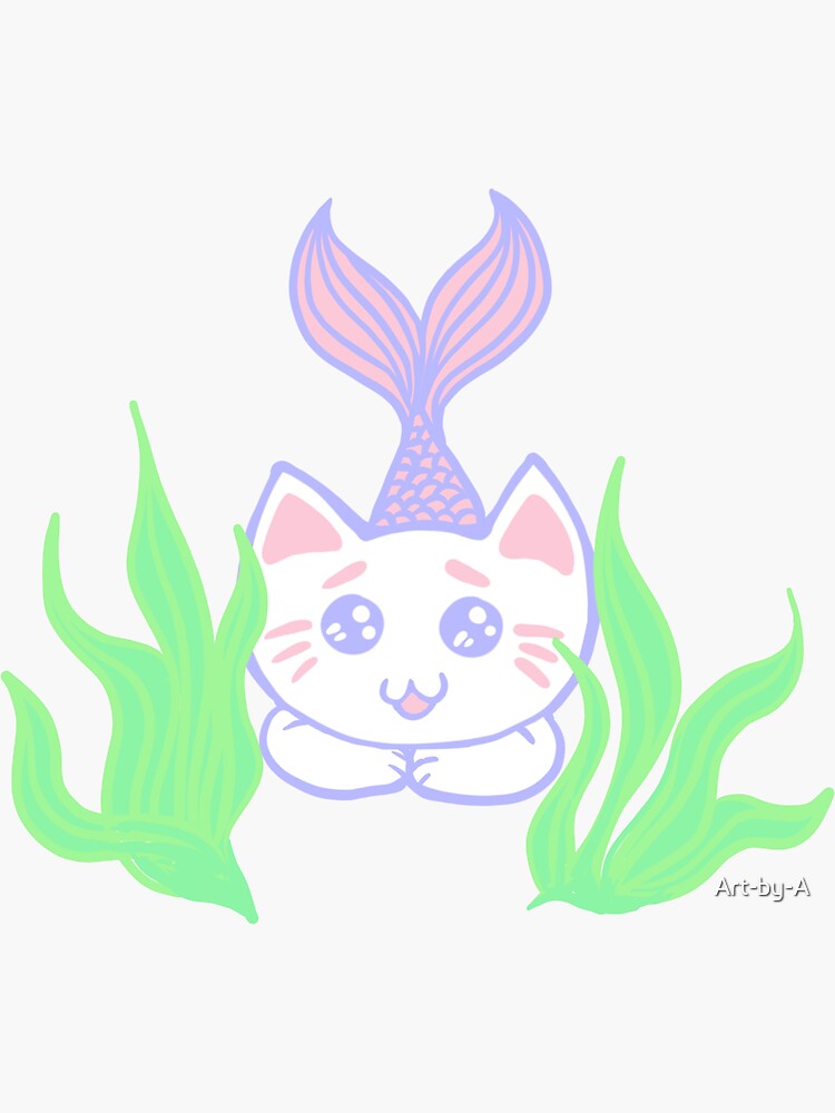 "Merkitty Seaweeds -plain" Sticker for Sale by Art-by-A | Redbubble