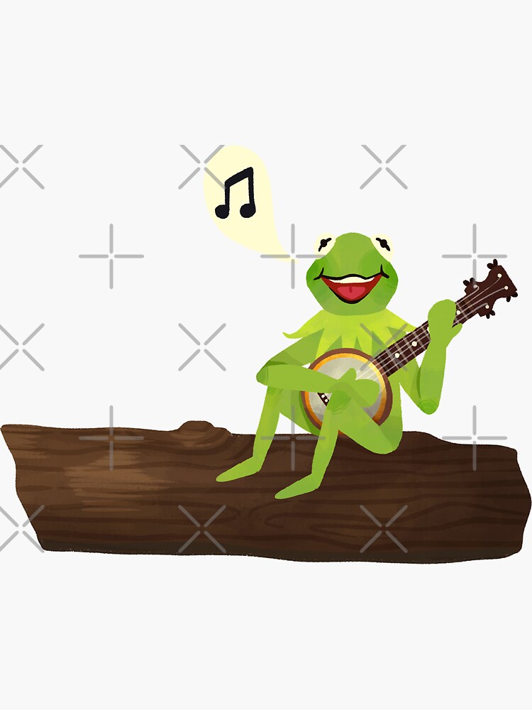 "Banjo Kermit Version: 2" Sticker for Sale by misnamedplants | Redbubble