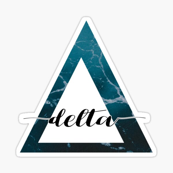 "Greek Letter Delta" Sticker for Sale by cdoyleartwork | Redbubble