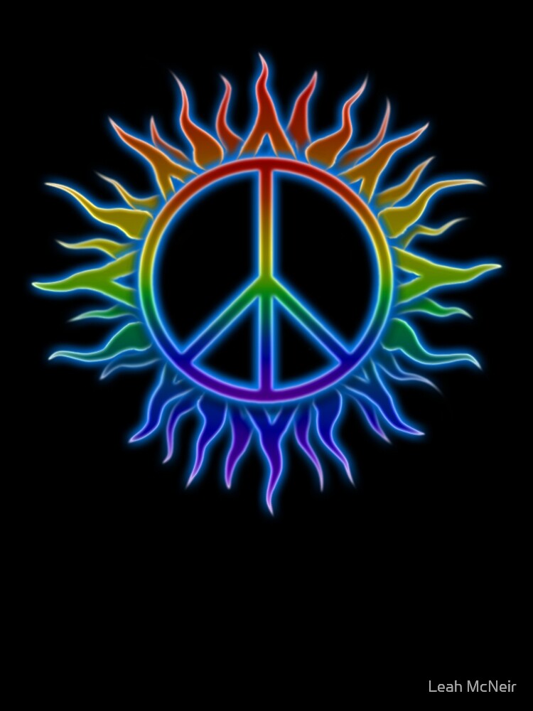 "Peace Sign Sun" Art Print for Sale by LeahMcNeir | Redbubble