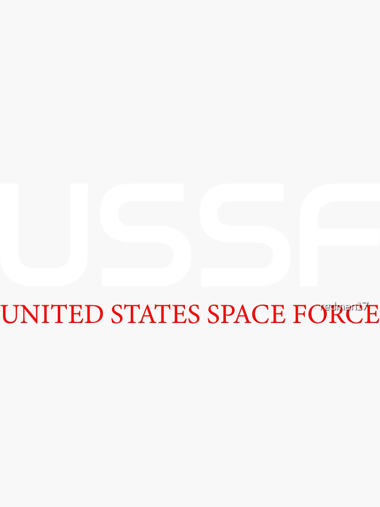 "USSF - United States Space Force" Sticker for Sale by redman17 | Redbubble