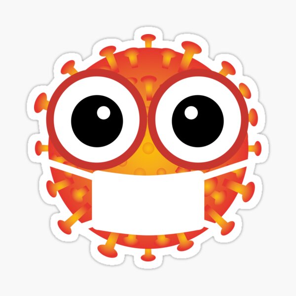 "coronavirus Mask emoji" Sticker by adel92 | Redbubble