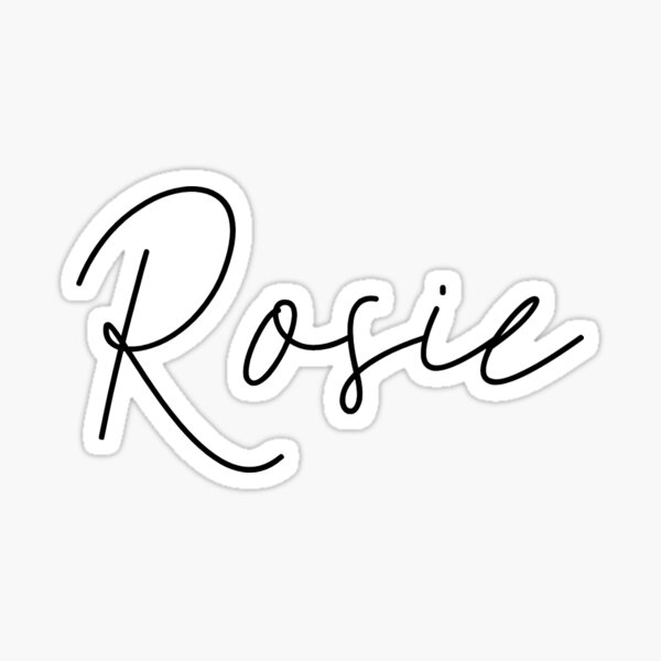 "Rosie" Sticker for Sale by iamkimbere | Redbubble