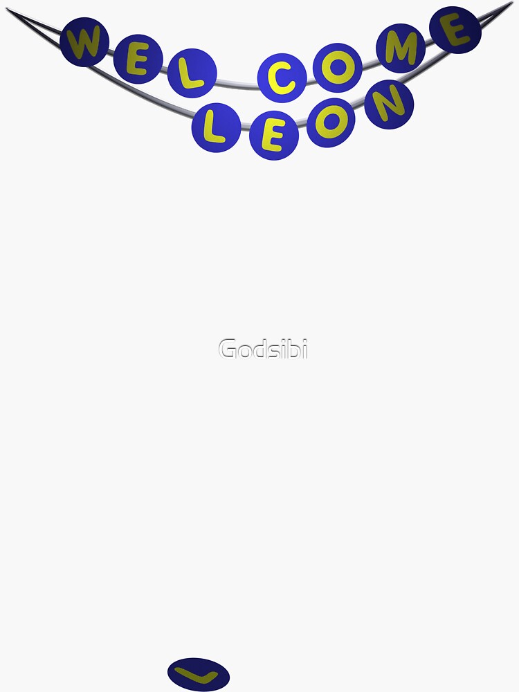 "Resident Evil Inspired Welcome Leon" Sticker by Godsibi | Redbubble