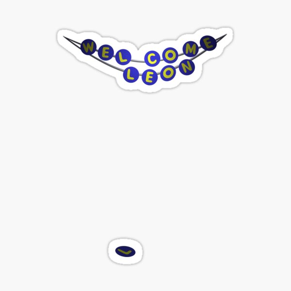 "Resident Evil Inspired Welcome Leon" Sticker by Godsibi | Redbubble