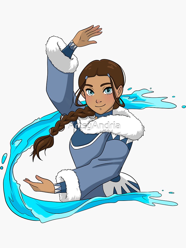 "Katara" Sticker for Sale by ArtsyAndria | Redbubble