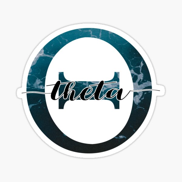 "Greek letter theta" Sticker for Sale by cdoyleartwork | Redbubble