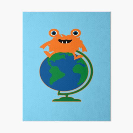 " SILLY KIDS BACK TO SCHOOL MONSTER - GLOBE GEOGRAPHY MONSTER" Art ...