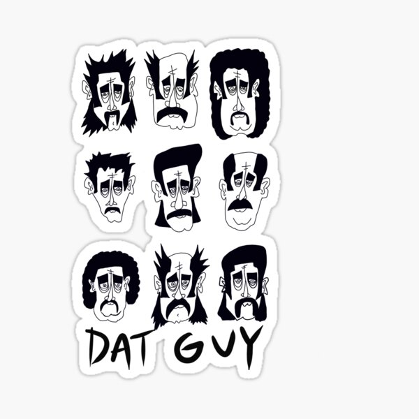 "dat guy dat fu" Sticker for Sale by HacknStack | Redbubble